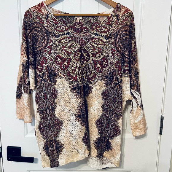 Reba | Tops | Reba Multicolored Sparkly 2x Top | Poshmark